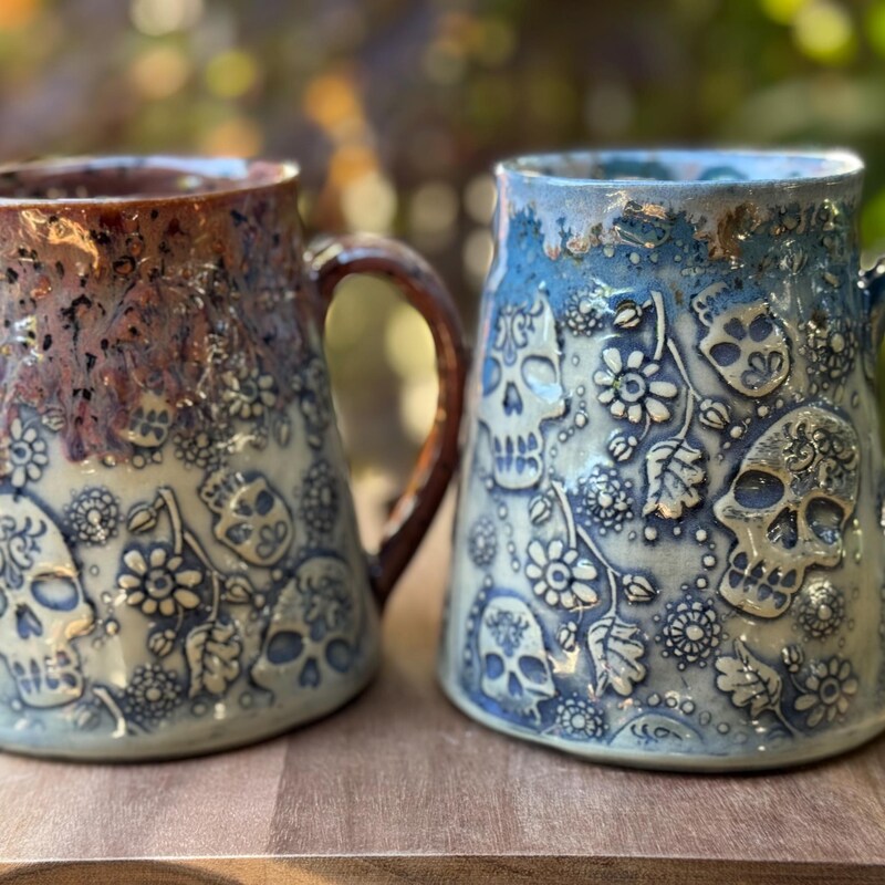 Day of the Dead Mug - Etsy