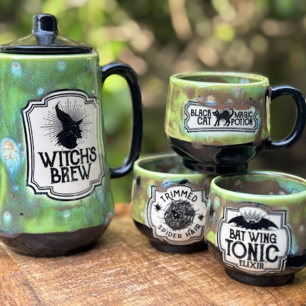 Goth Tea Set - Etsy