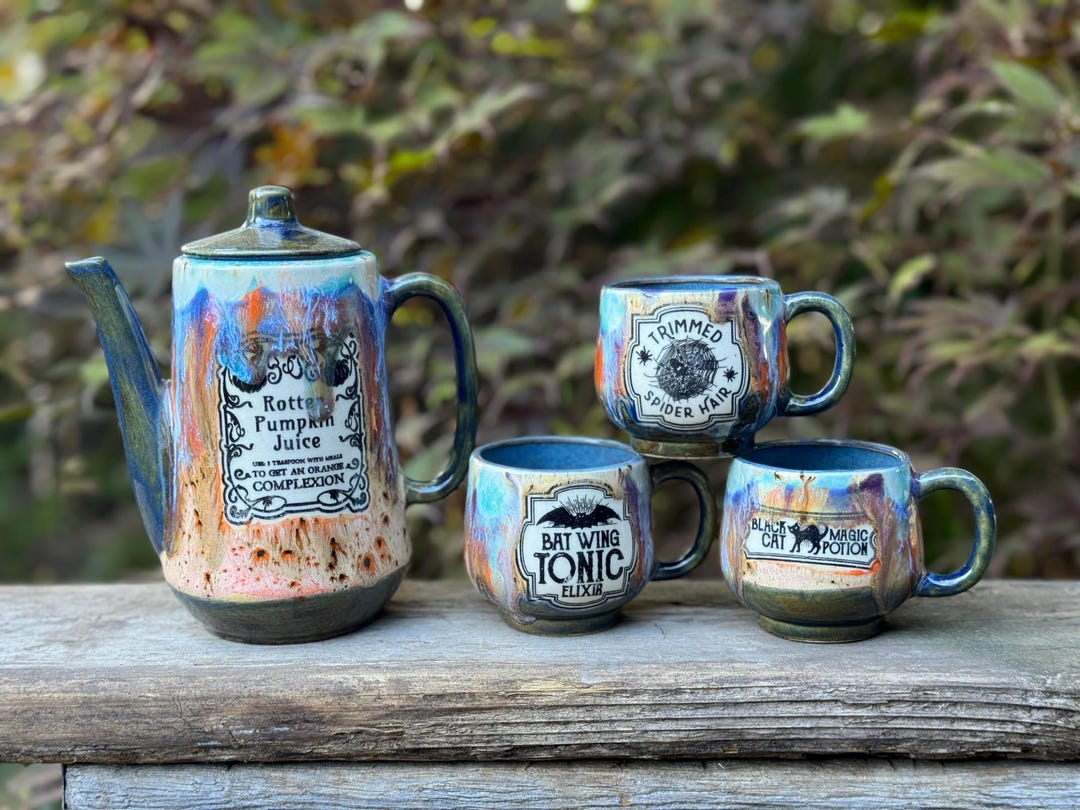 Spooky Unique Tea Set - Etsy