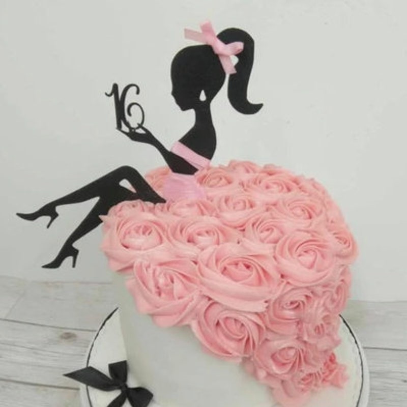 Cake Topper Lady - Etsy