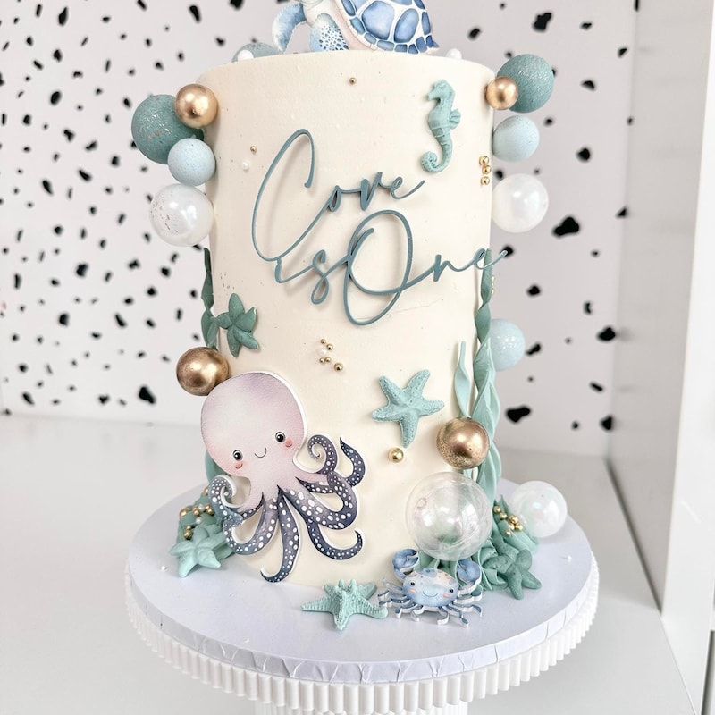 Sea Cake Topper - Etsy