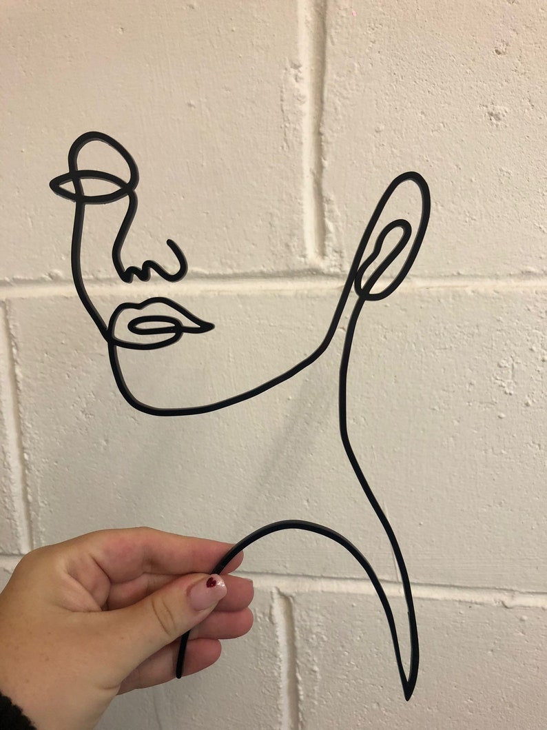 Lady Face Silhouette Cake Topper Acrylic - Etsy