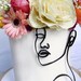 Lady Face Silhouette Cake Topper - Acrylic - Etsy Australia