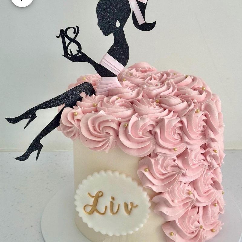Sitting Girl Cake Topper - Etsy