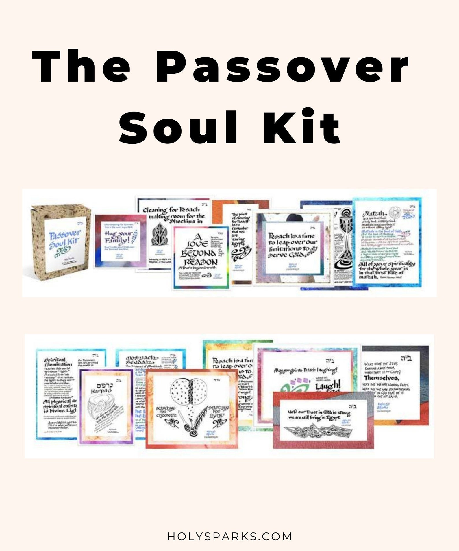 Passover Printable Soul Kit Ebook, Digital, Pdf, Instant Download - Etsy