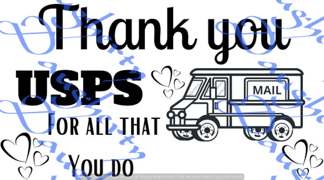 Thank You USPS PNG - Etsy