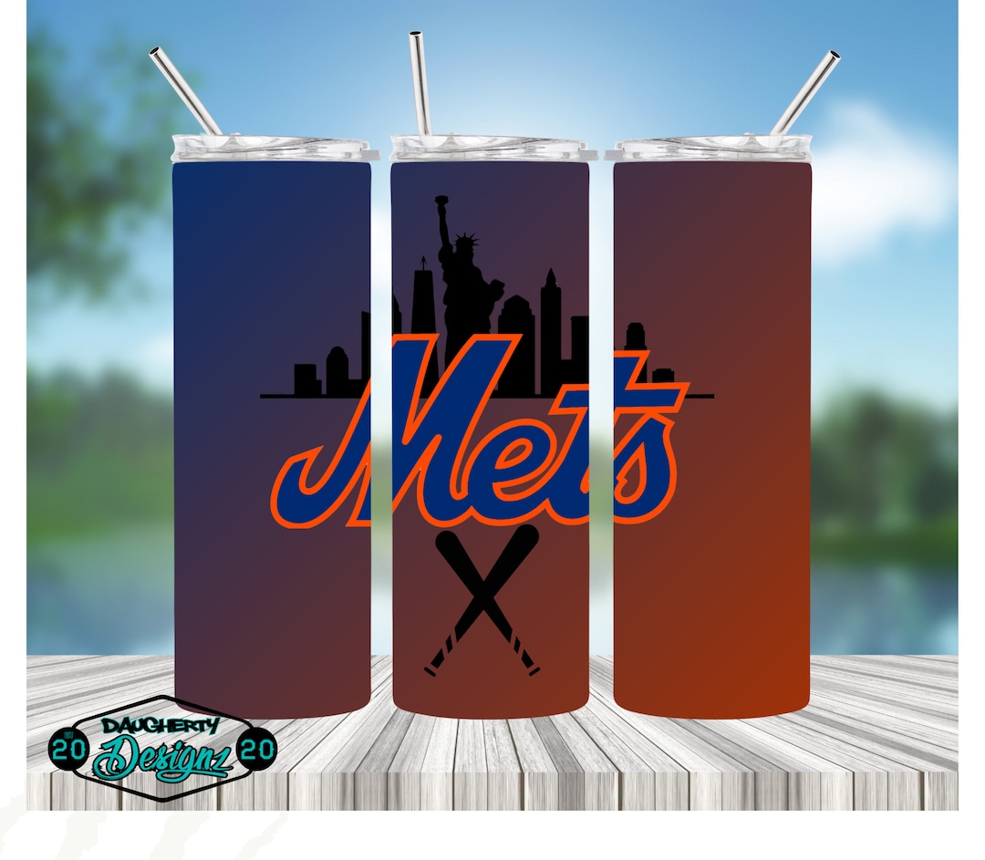 Mets Baseball 20oz Digital Wrap - Etsy