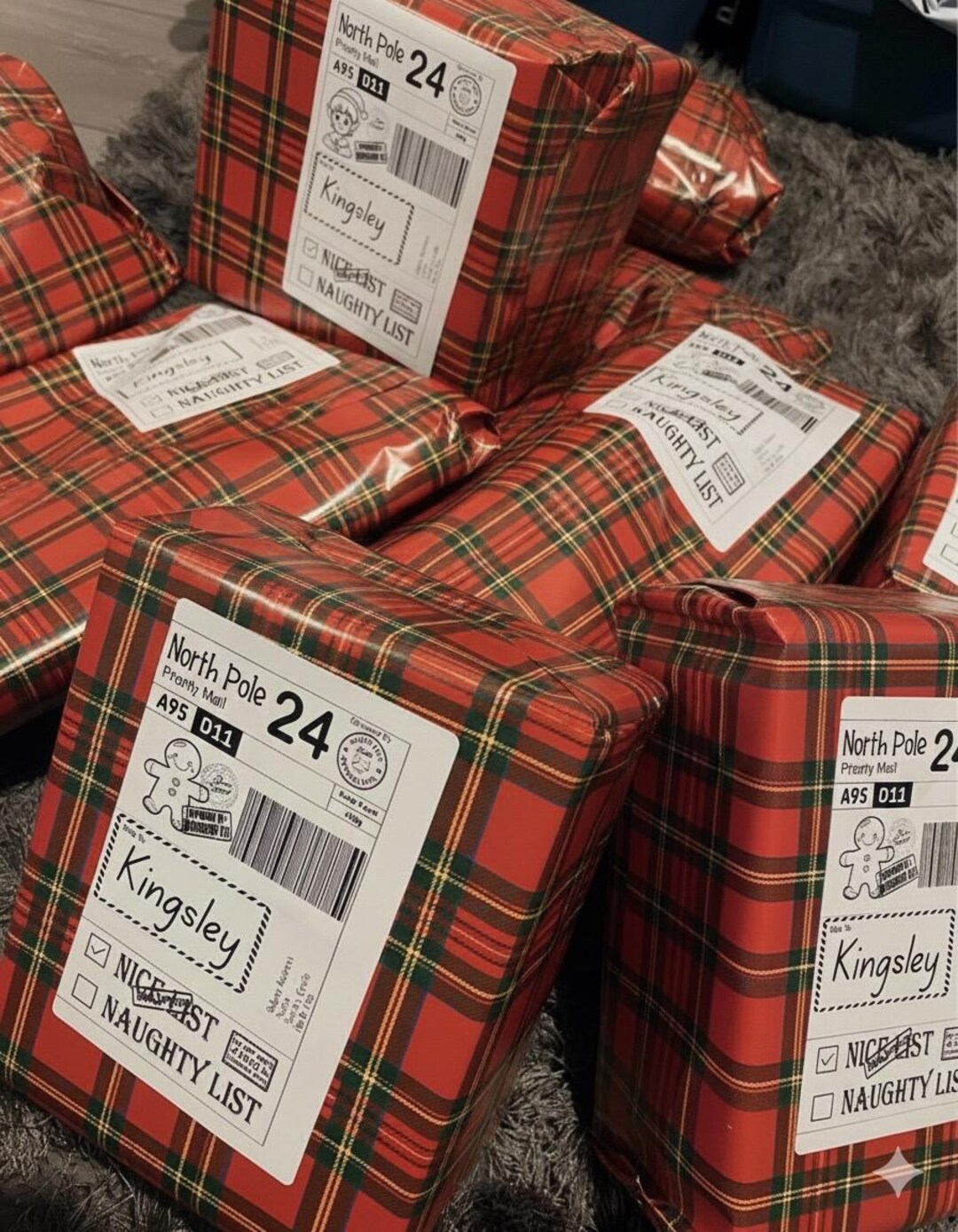 North Pole Present Labels - Etsy