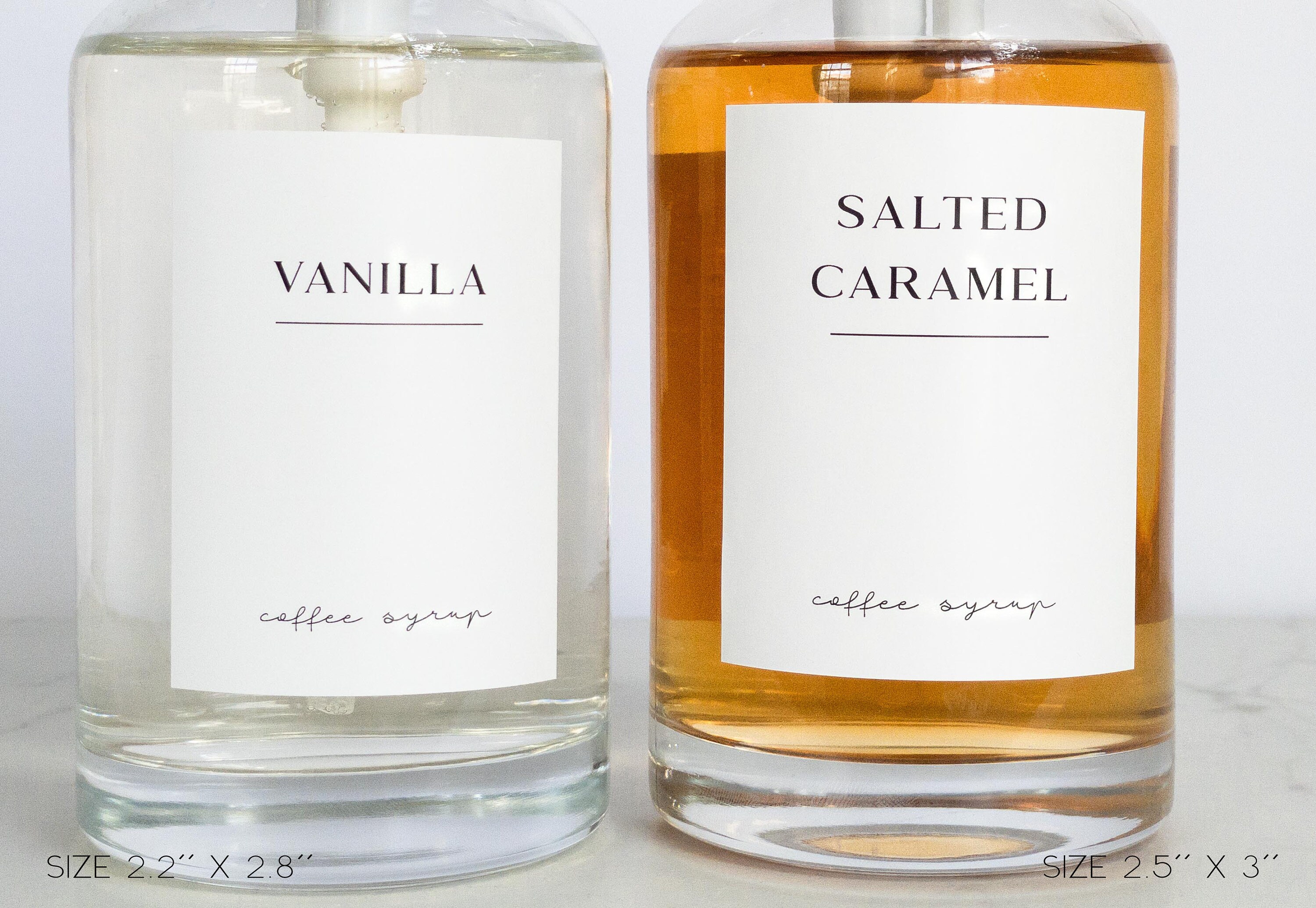 Coffee Syrup Labels Set for Coffee Bar Organization Custom | Etsy