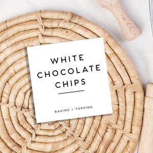 Minimalist Pantry Labels for Kitchen Organization • Water-resistant ...