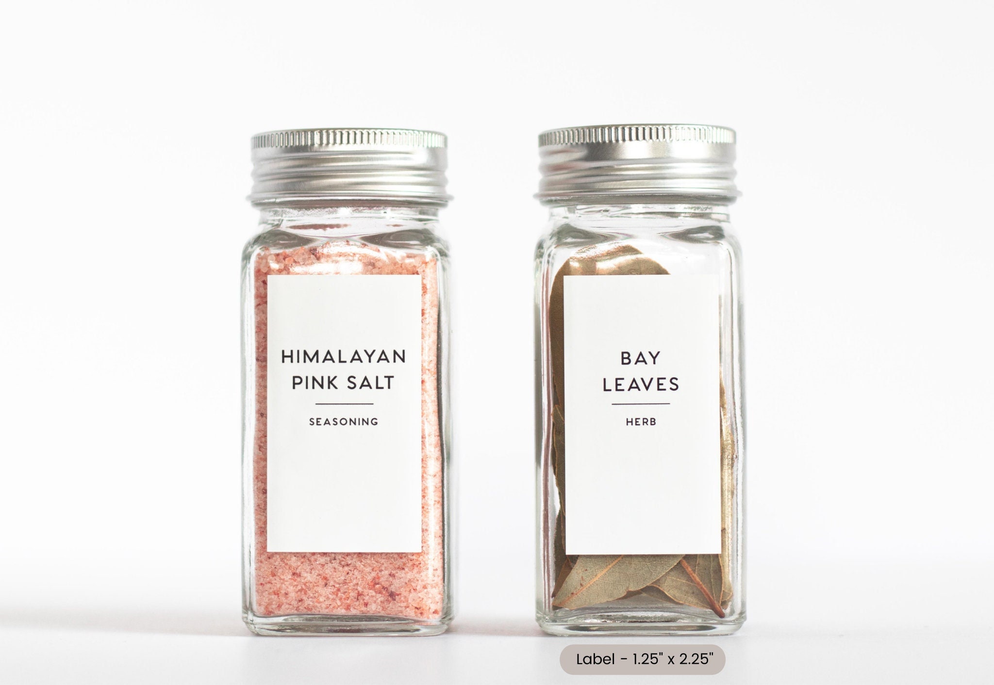 Minimalist Spice Labels: Water Resistant, Custom Options - Etsy