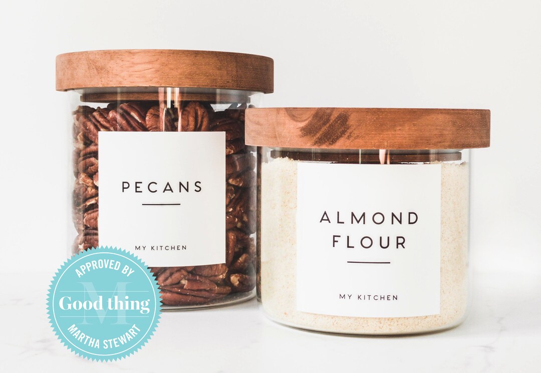 Minimalist Pantry Labels for Kitchen Organization - Etsy