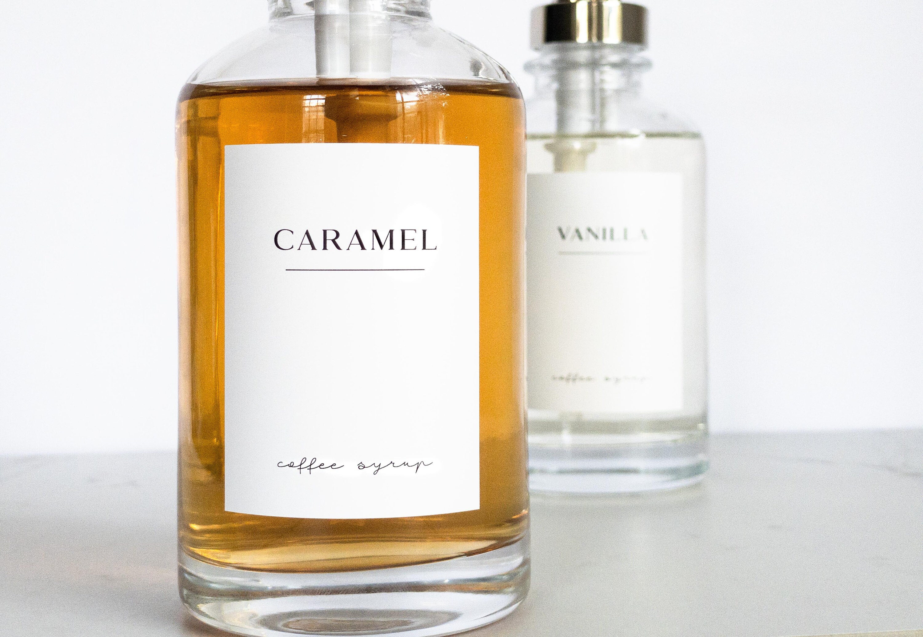 Coffee Syrup Labels Set for Coffee Bar Organization Custom | Etsy