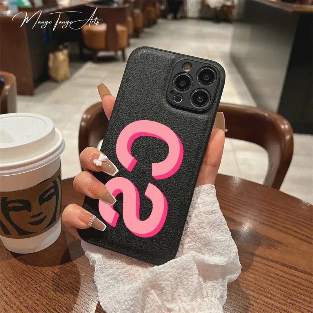 Personalized 3D Luxury Leather Initials Case for iPhone 11 12 - Etsy