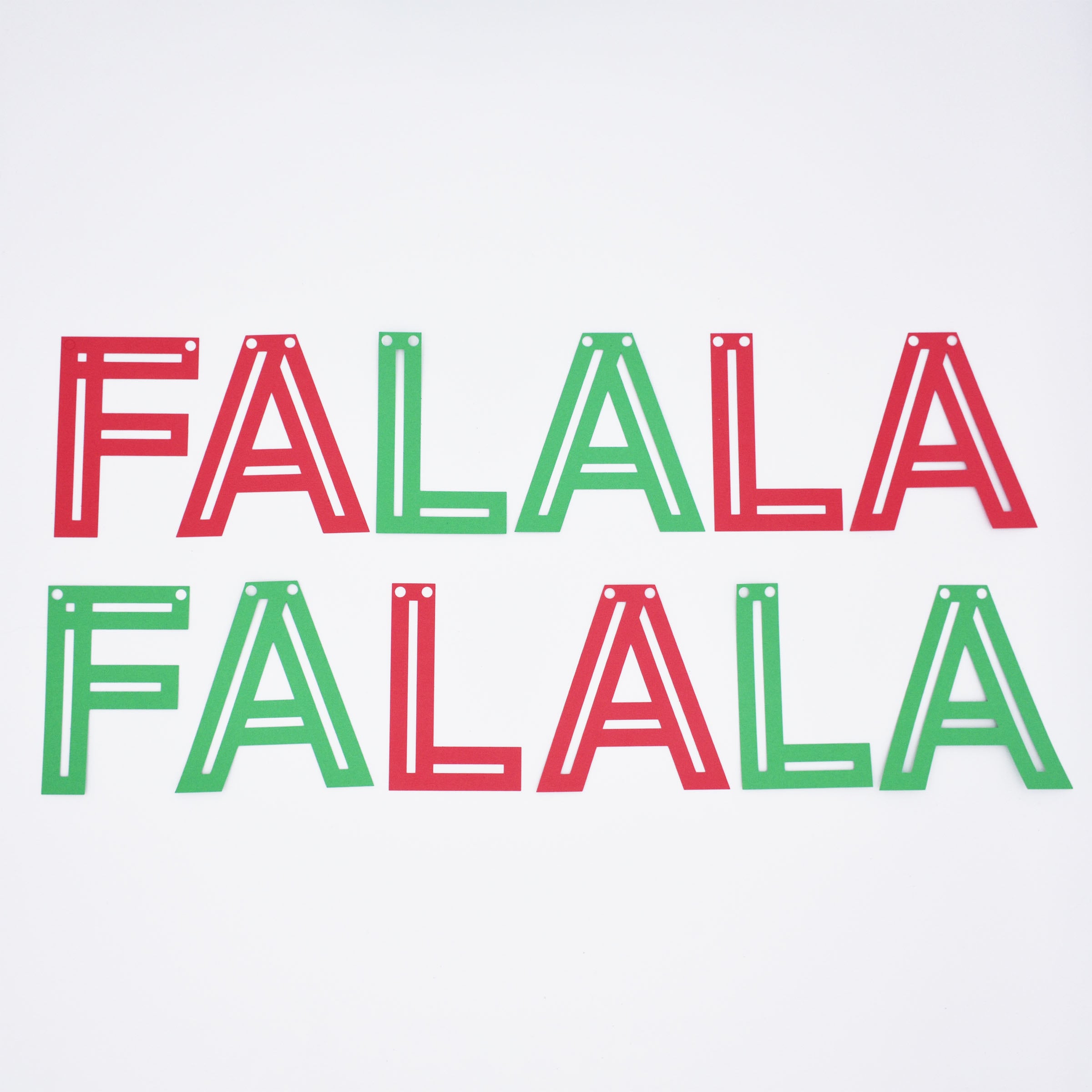 Fa La La Banner- SVG Cutting File Digital Download - Etsy