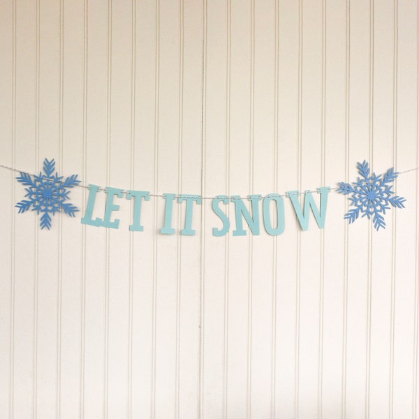 Let It Snow Banner - Etsy