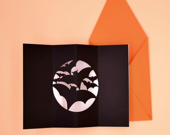 Bat Pop up Card - Etsy