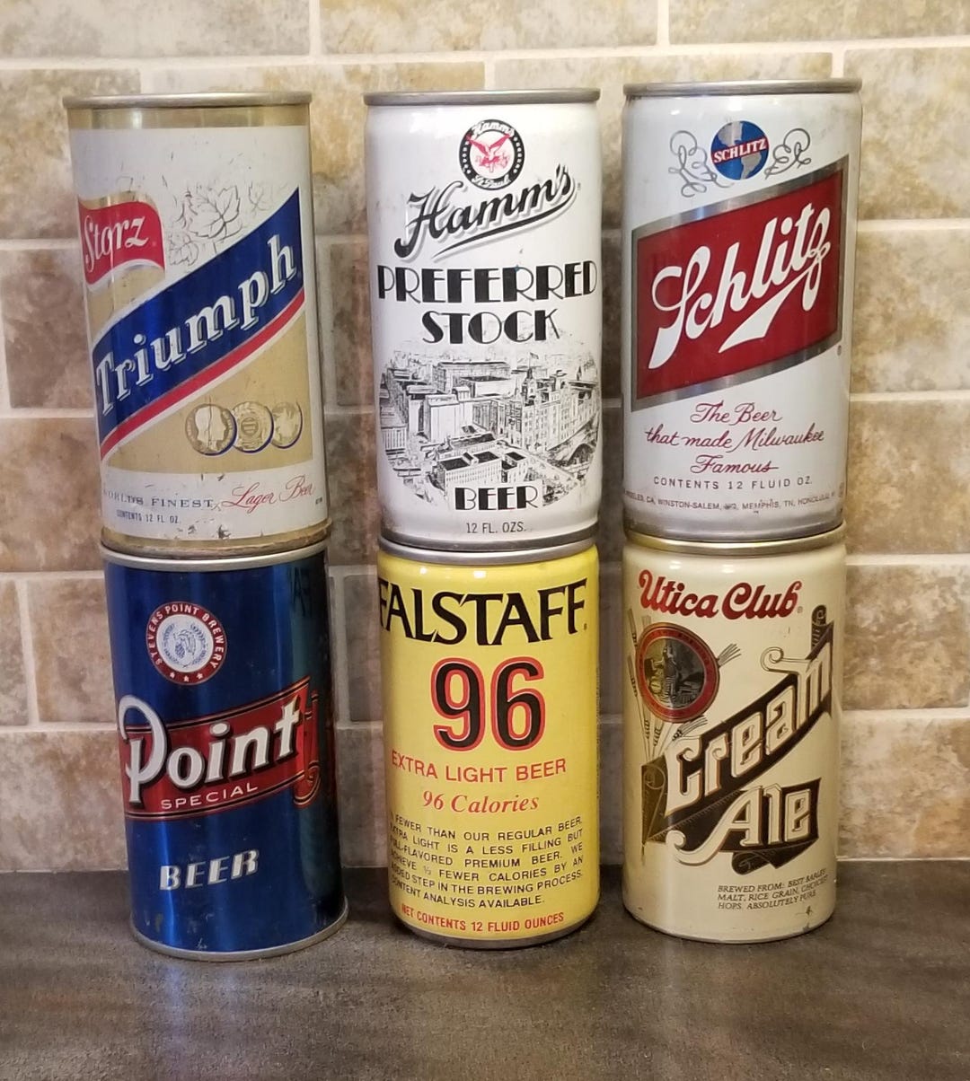 Six Vintage Beer Cans - Etsy
