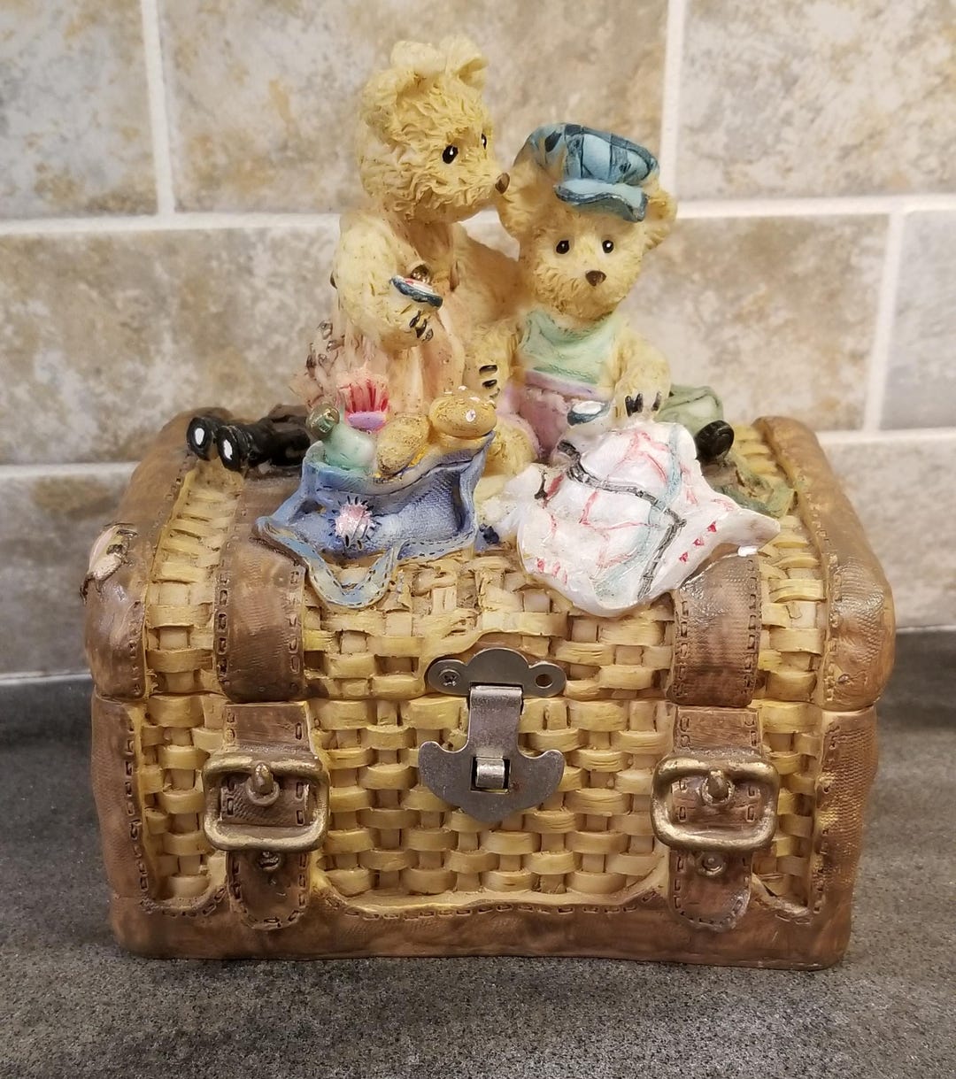 Teddy Bear Bank/treasure Chest - Etsy