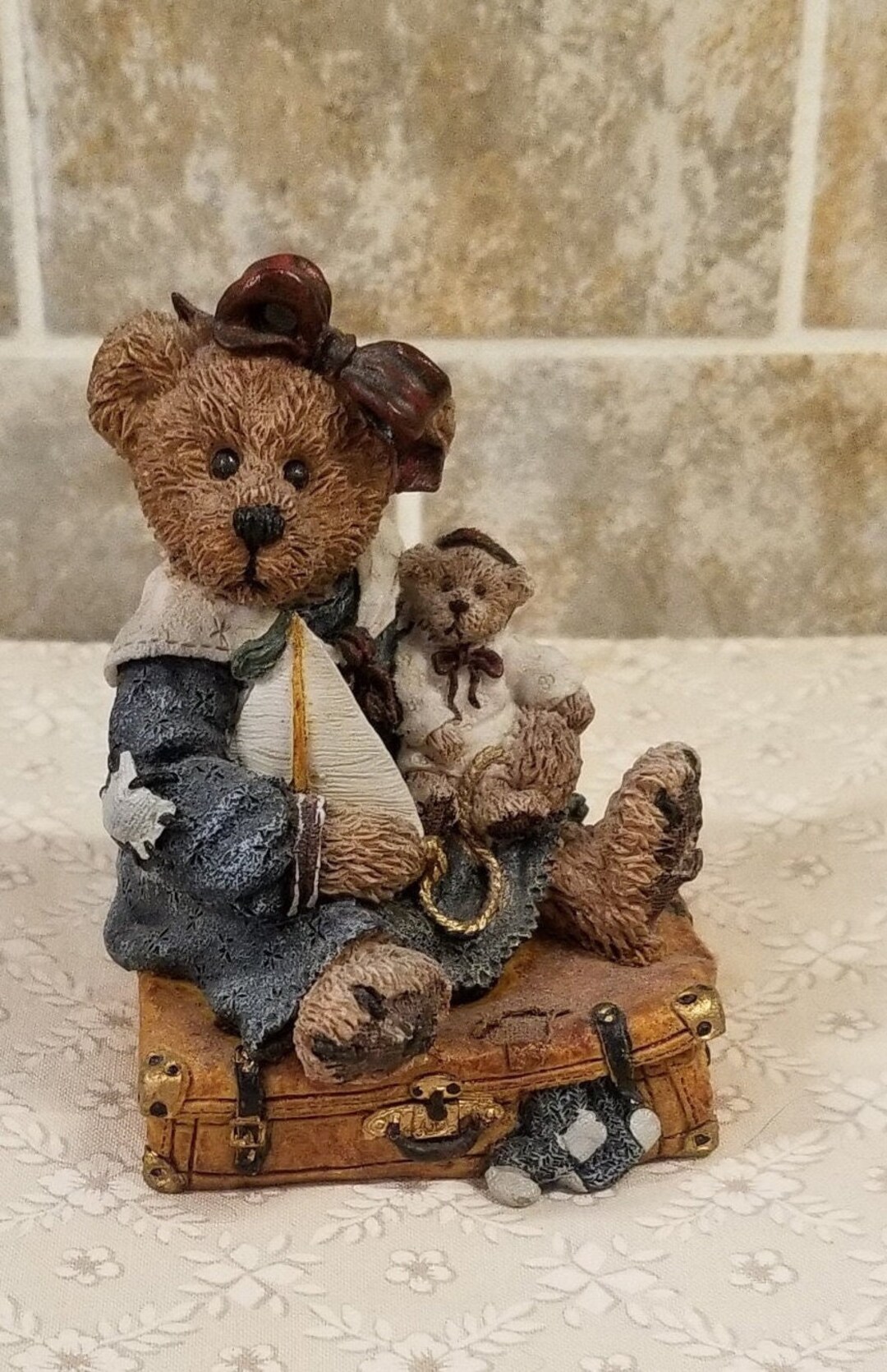 Boyds Bear Bailey Bear With Suitcase 42E/2581 - Etsy