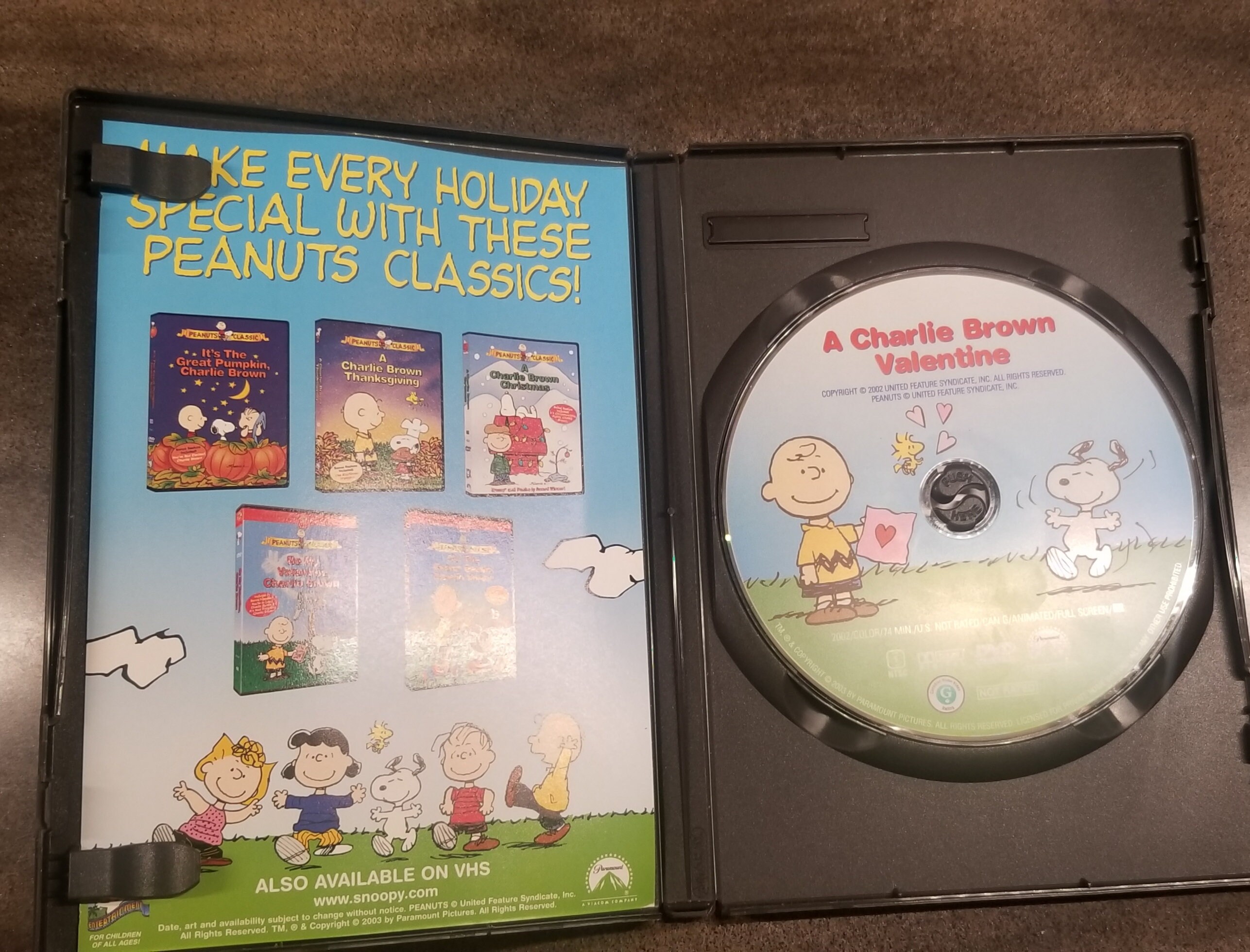 A Charlie Brown Valentine Dvd