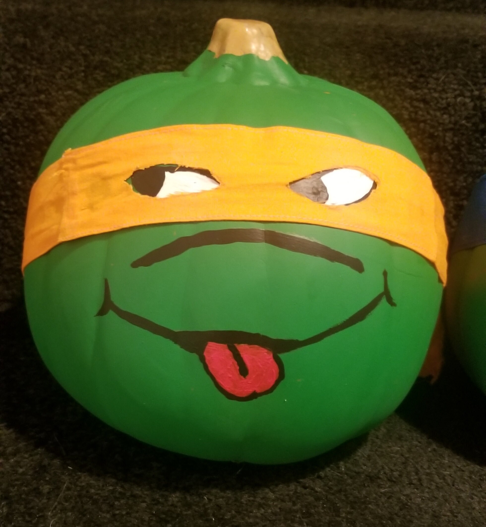 Painted Pumpkins Ninja Turtles