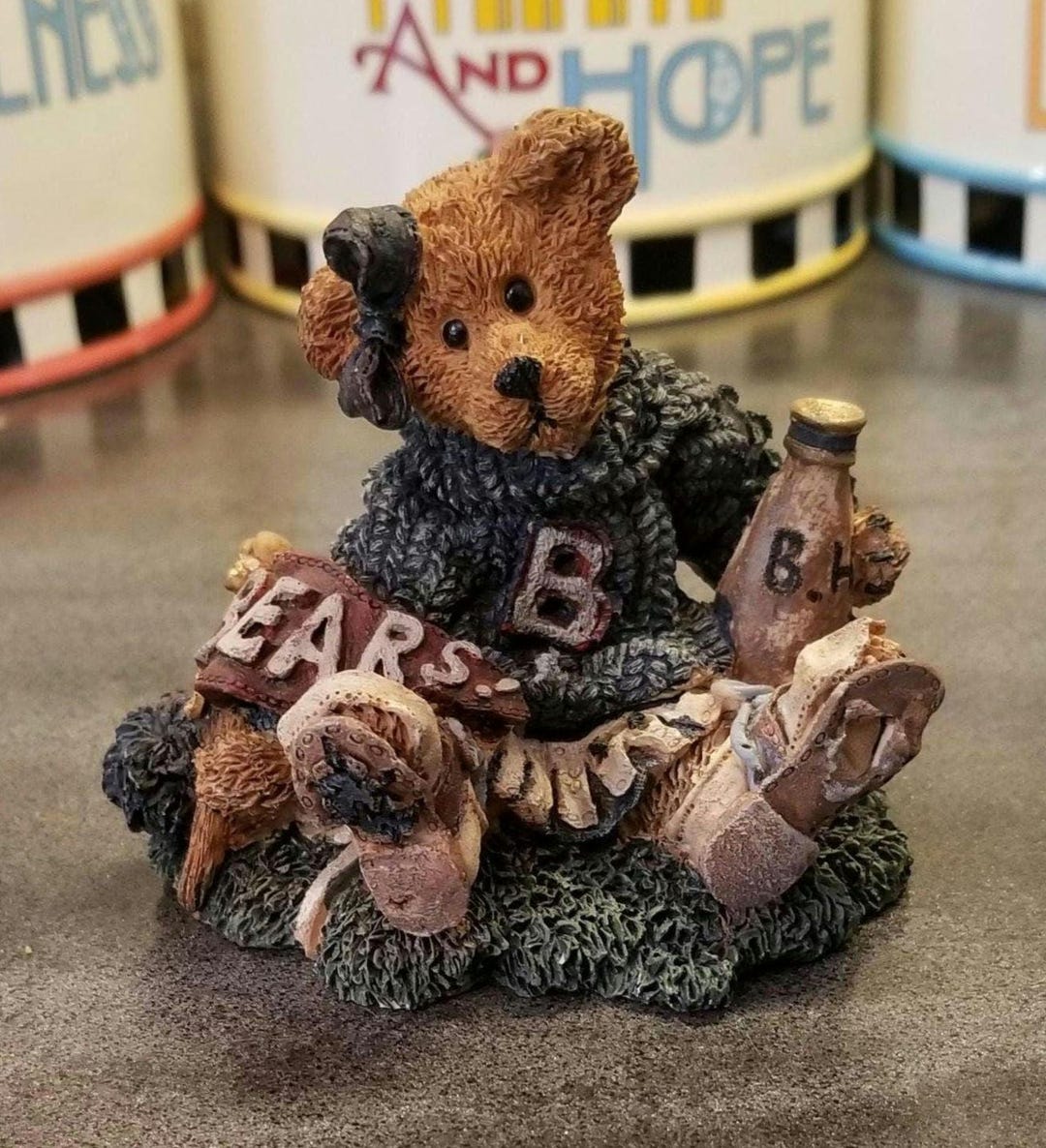 Boyds Bears Figurine. Bailey...the Cheerleader. - Etsy