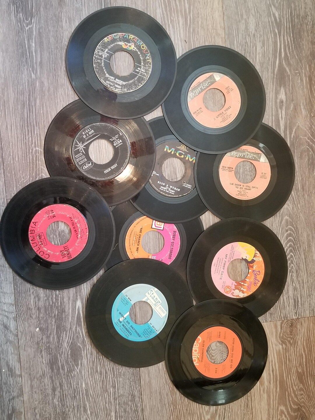 15 Vintage 45 Records for Crafts - Etsy