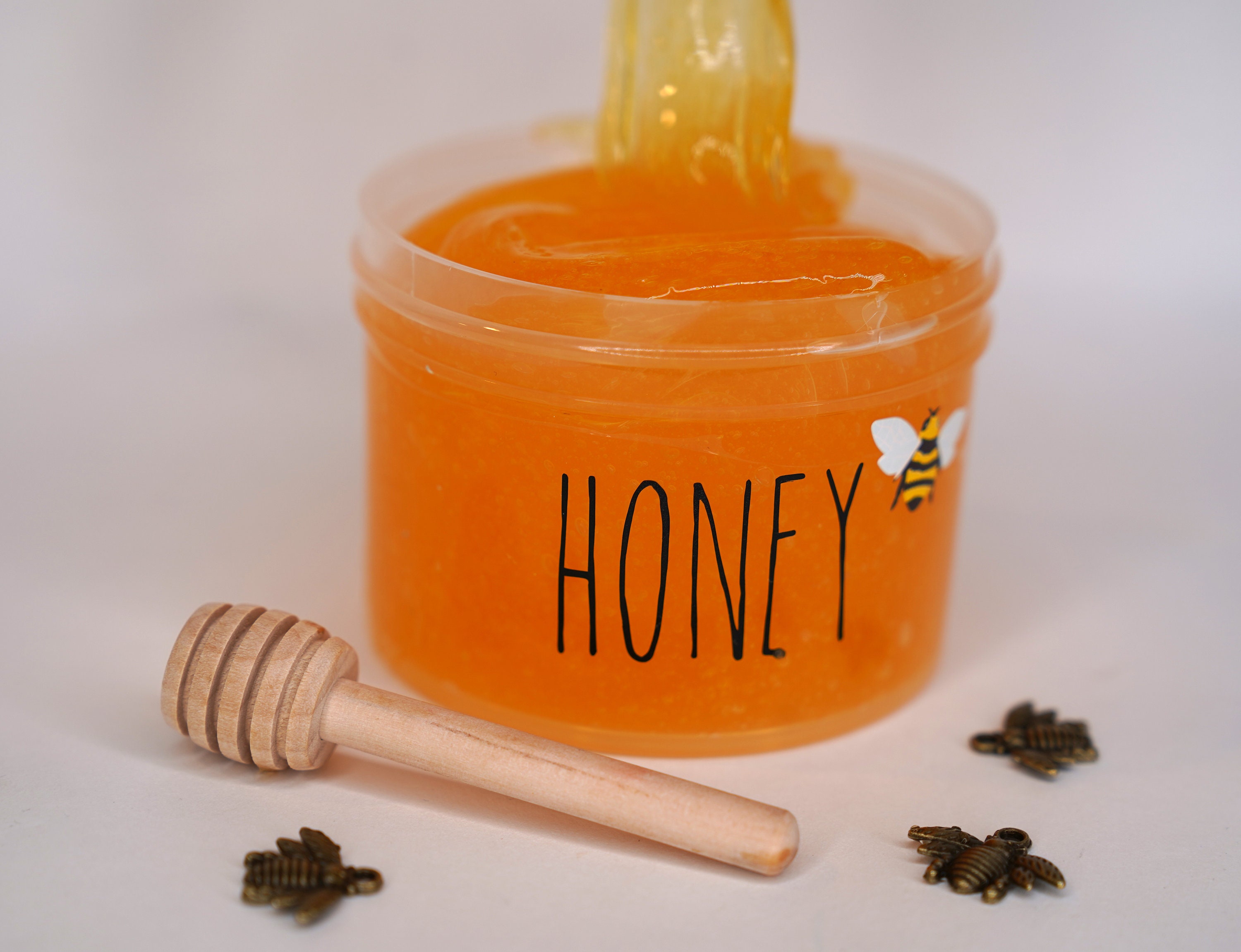 Honey Slime Honey Bee Slime Slime With Charm Slime Shop - Etsy UK