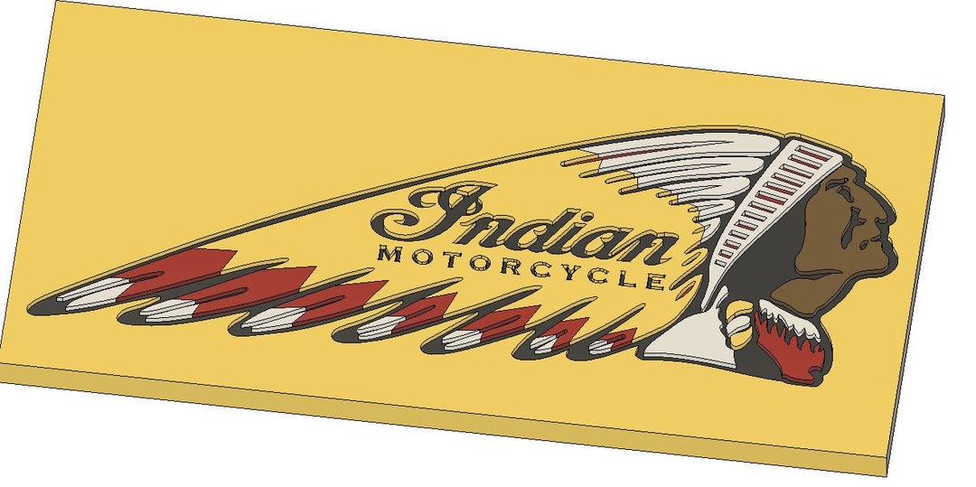 Indian Motorcycles Logo, DXF, DWG, STL (digital Download) for Cnc ...