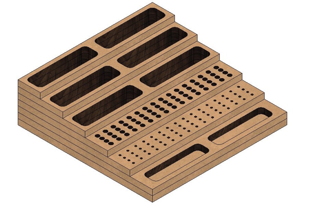 Router Bit and Random Orbital Sander Disc Organizer, CNC Cut File - Cut ...