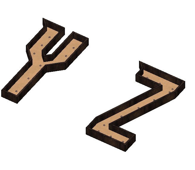 Printable Blueprint Marquee Letters A to Z 4 Feet Tall Cnc / Jigsaw Cut ...