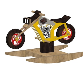 Rocking Horse Motorcycle DXF, SVG Files - Etsy Canada