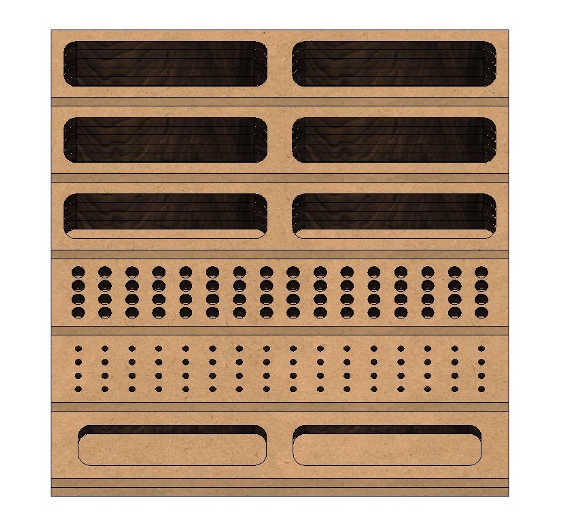 Router Bit and Random Orbital Sander Disc Organizer, CNC Cut File Cut ...