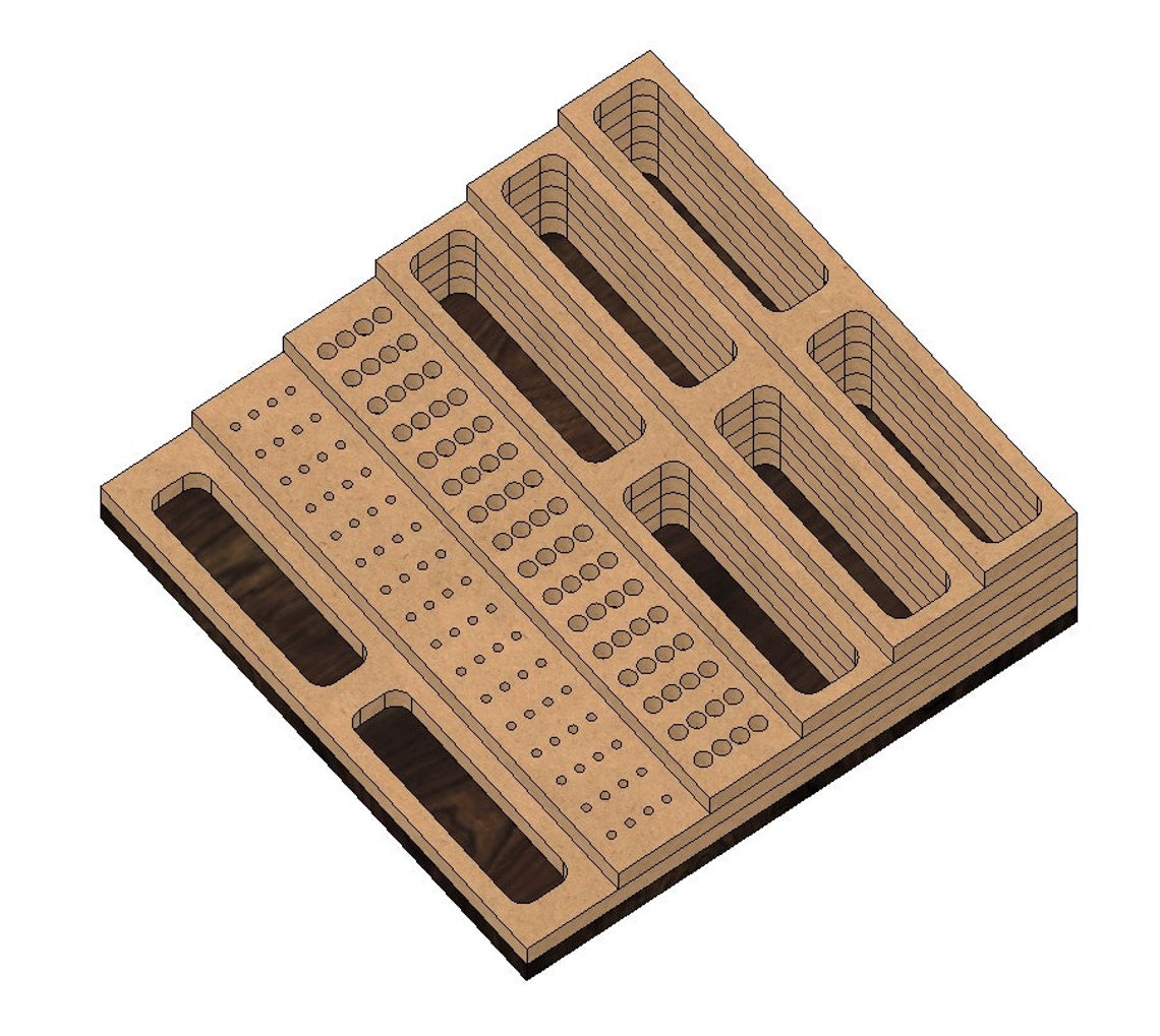 Router Bit and Random Orbital Sander Disc Organizer, CNC Cut File - Cut ...