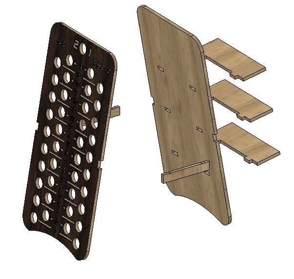 Can Marker Cornhole Scoreboard - CNC or Jigsaw File (DXF) - PDF Plans ...