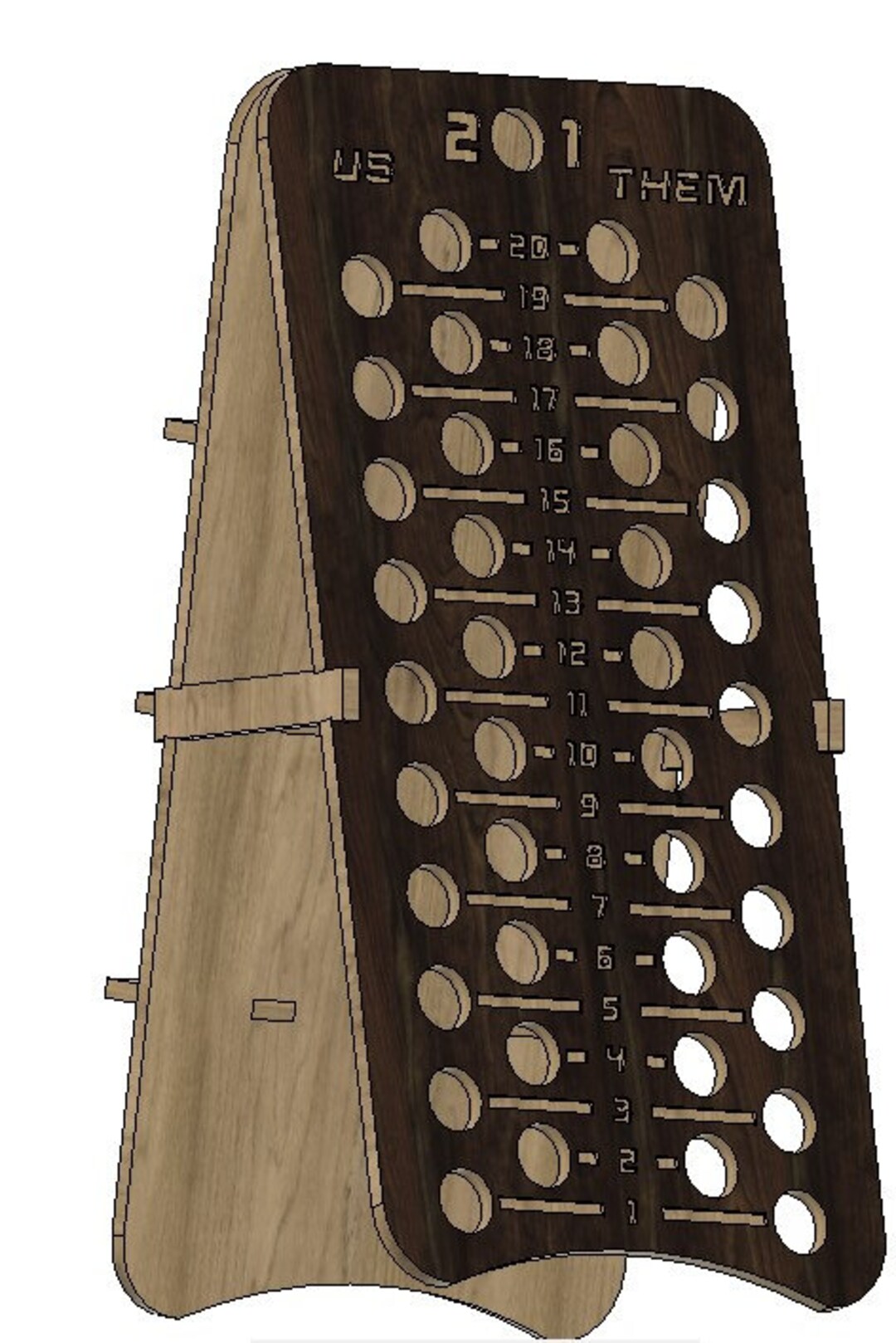 Can Marker Cornhole Scoreboard - CNC or Jigsaw File (DXF) - PDF Plans ...