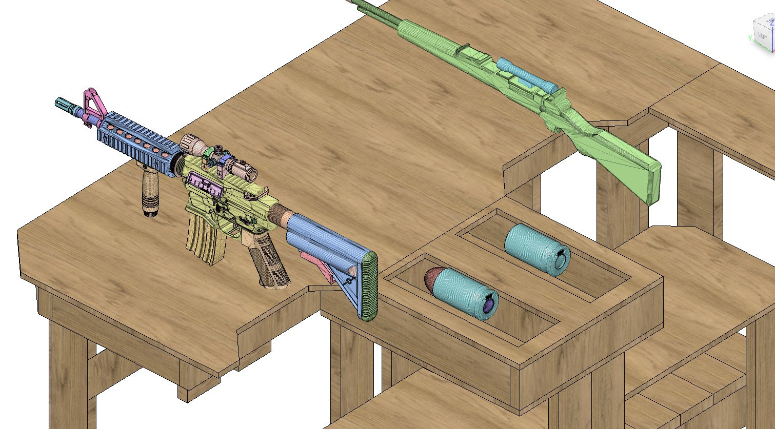 Right or Left Handed Shooting Bench / Range - Dry Box Storage, 2x6 and ...