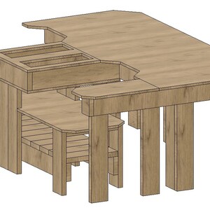 Right or Left Handed Shooting Bench / Range - Dry Box Storage, 2x6 and ...