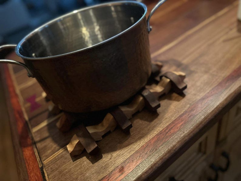 Extra Large 23” X 23” Stackable Wooden Trivets, Hot Plate Cooling Rack ...