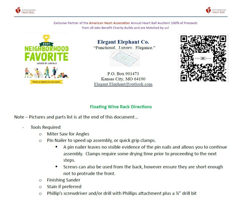 Custom Wine Rack Build Plans Instructions Included, Parts List, and ...