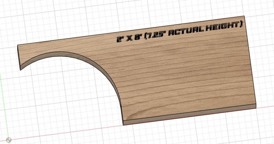 Rafter Tail Template Mod. 4 for Gazebos, Custom Builds, 2x6, 2x8 2x10 ...