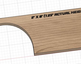 Rafter Tail Template Mod. 4 for Gazebos, Custom Builds, 2x6, 2x8 2x10 ...
