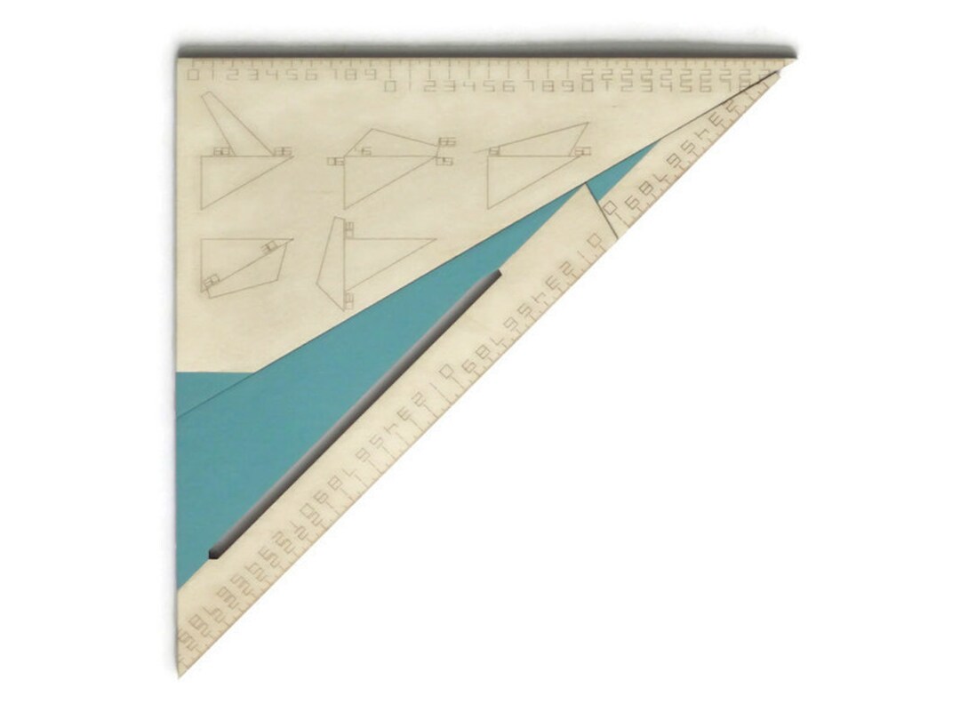 Innovative Laser-cut Wooden Set Squares Blending Analog and - Etsy