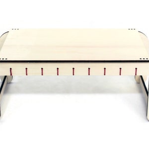 Handmade Wooden Desk Laser Cut Design Under Shelf Bedroom Smart ...