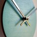 7 Minimalist Very Small Wooden Quiet Turquoise Timekeeper for Kitchen ...