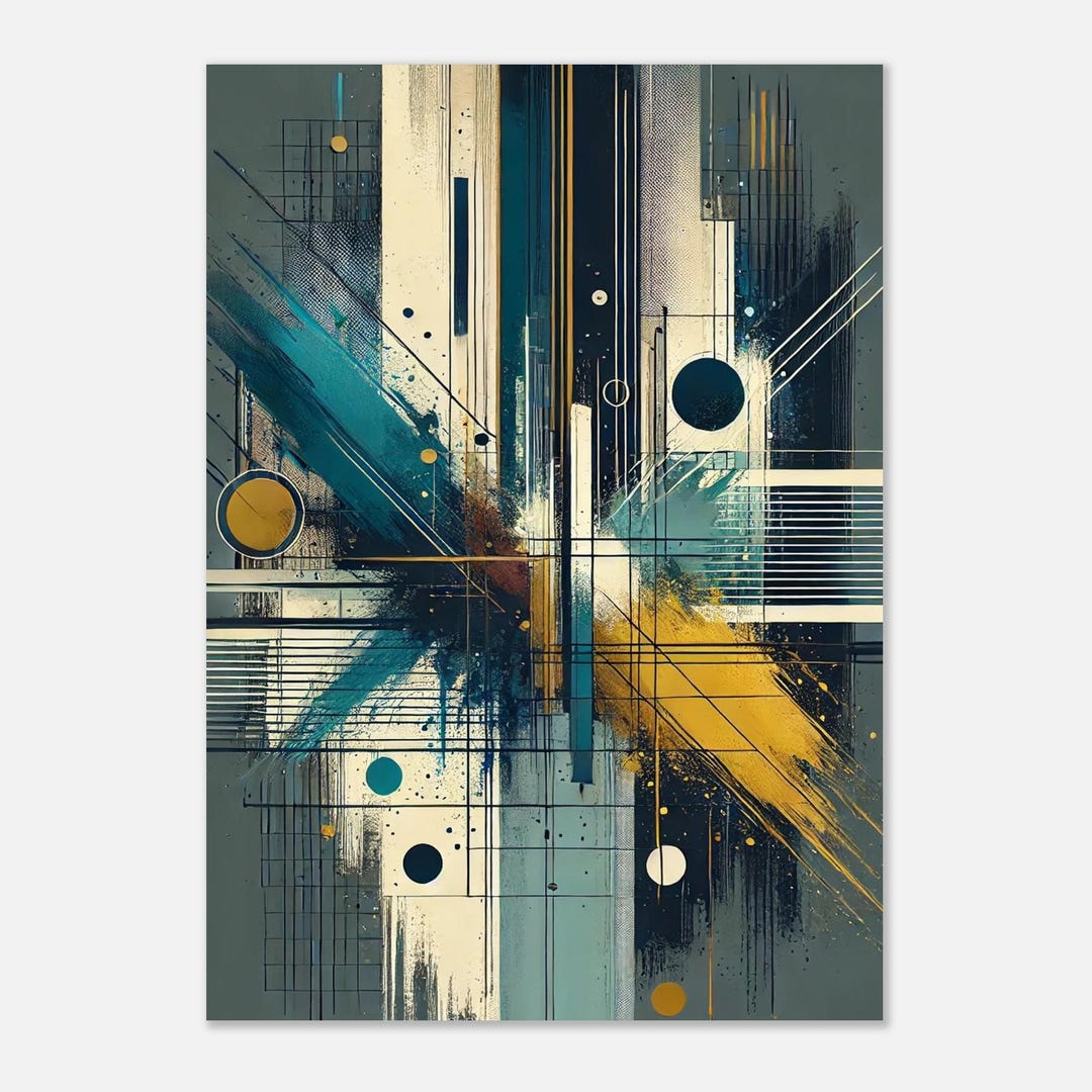 Modern Street Art Abstract Poster Bold Urban Splashes Crisp ...
