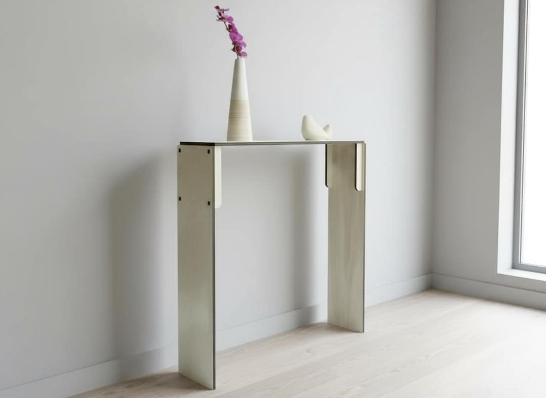 32 X 8 Inch Laser Cut Wooden Over Radiator Console Table: Skinny Modern ...