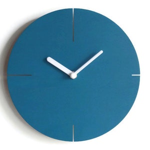 11 Small Minimalist Wooden Oak Wall Clock for Entryway No Ticking ...