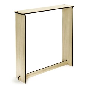 Minimalist Laser Cut Wood Console Table Slim Modern Entryway Bedroom ...